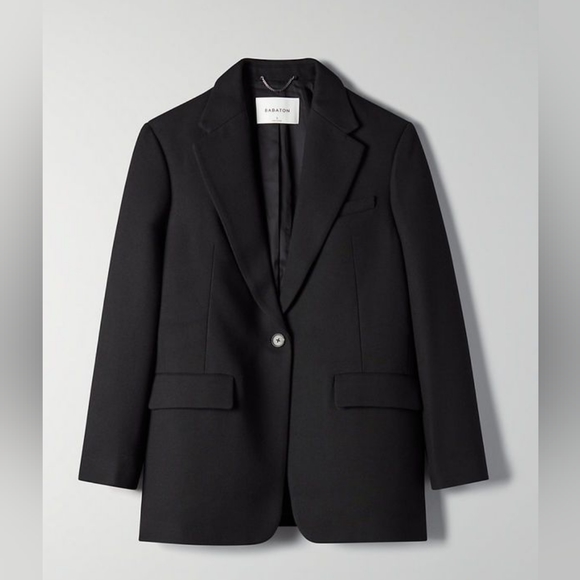 Babaton | Jackets & Coats | Babaton Black Blazer Possible Erickson ...